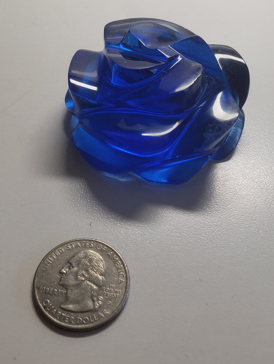 Blue Andara Crystal Rose