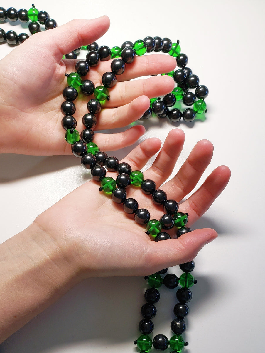 Shungite with Green Andara Crystal Spinal Mat